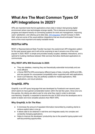 What Are The Most Common Types Of API Integrations In 2025.docx.pdf