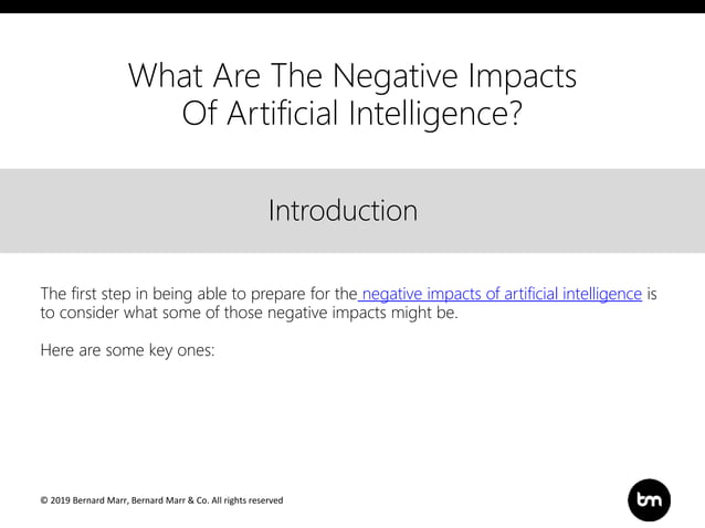 What Are The Negative Impacts Of Artificial Intelligence (AI)? | PPTX ...