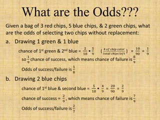 What are the odds notes | PPT