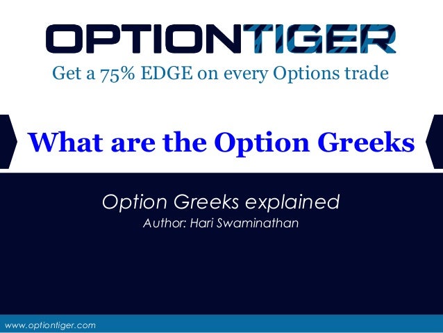What are the option greeks