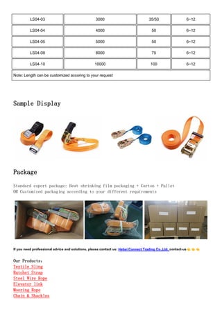 What are the parts of a ratchet tie down | PDF
