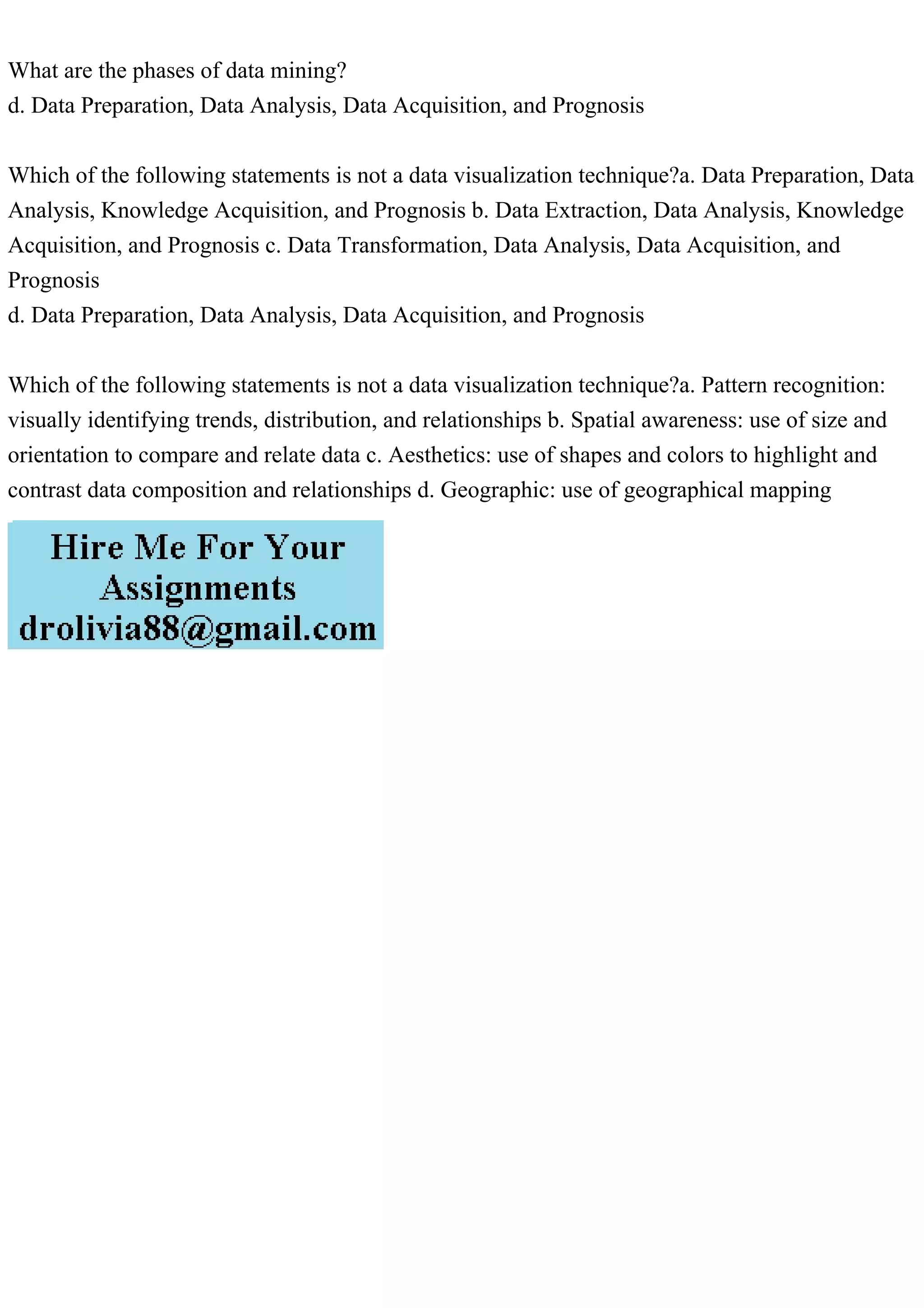 What are the phases of data miningd. Data Preparation, Data Analy.pdf ...