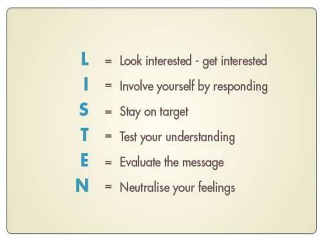 What are the positive connotations of being a good listner | PPT