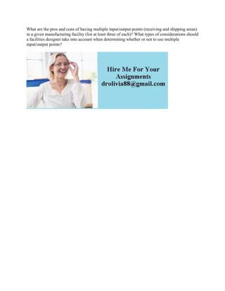 What are the pros and cons of having multiple input-output points (rec.pdf