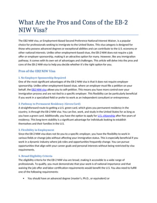 What Are the Pros and Cons of the EB-2 NIW Visa.docx