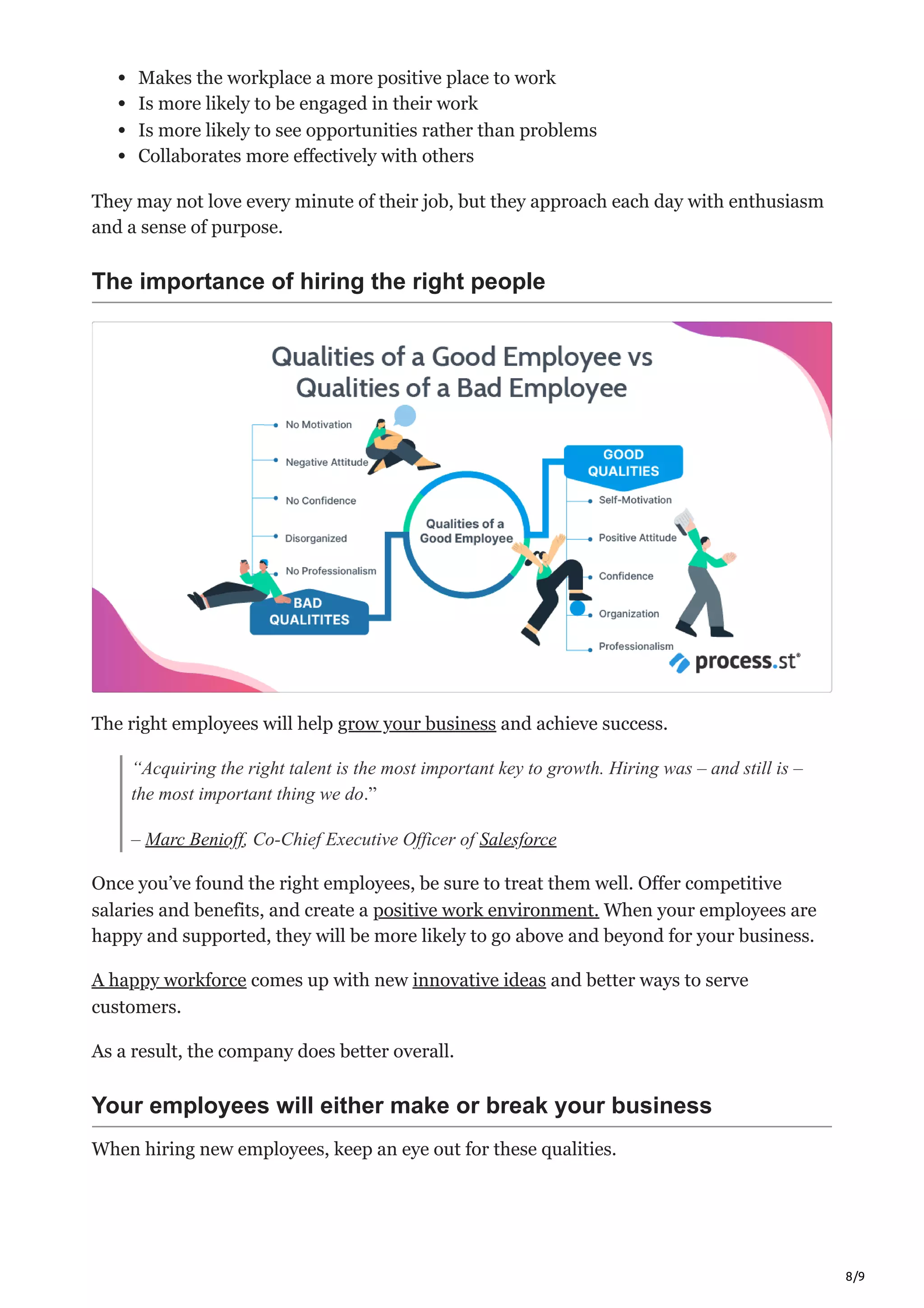 What Are the Qualities of a Good Employee | PDF