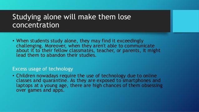 What are the reasons for the concentration problem for kids in school ...