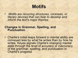 Theme- Flowers for Algernon | PPT