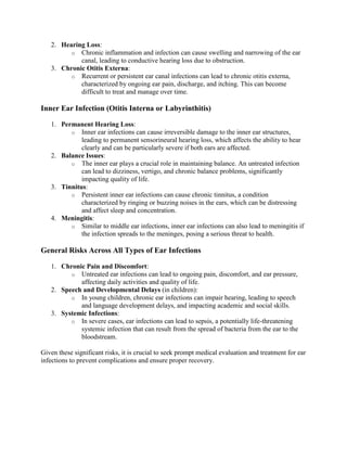 What are the risks of an untreated ear infection | PDF