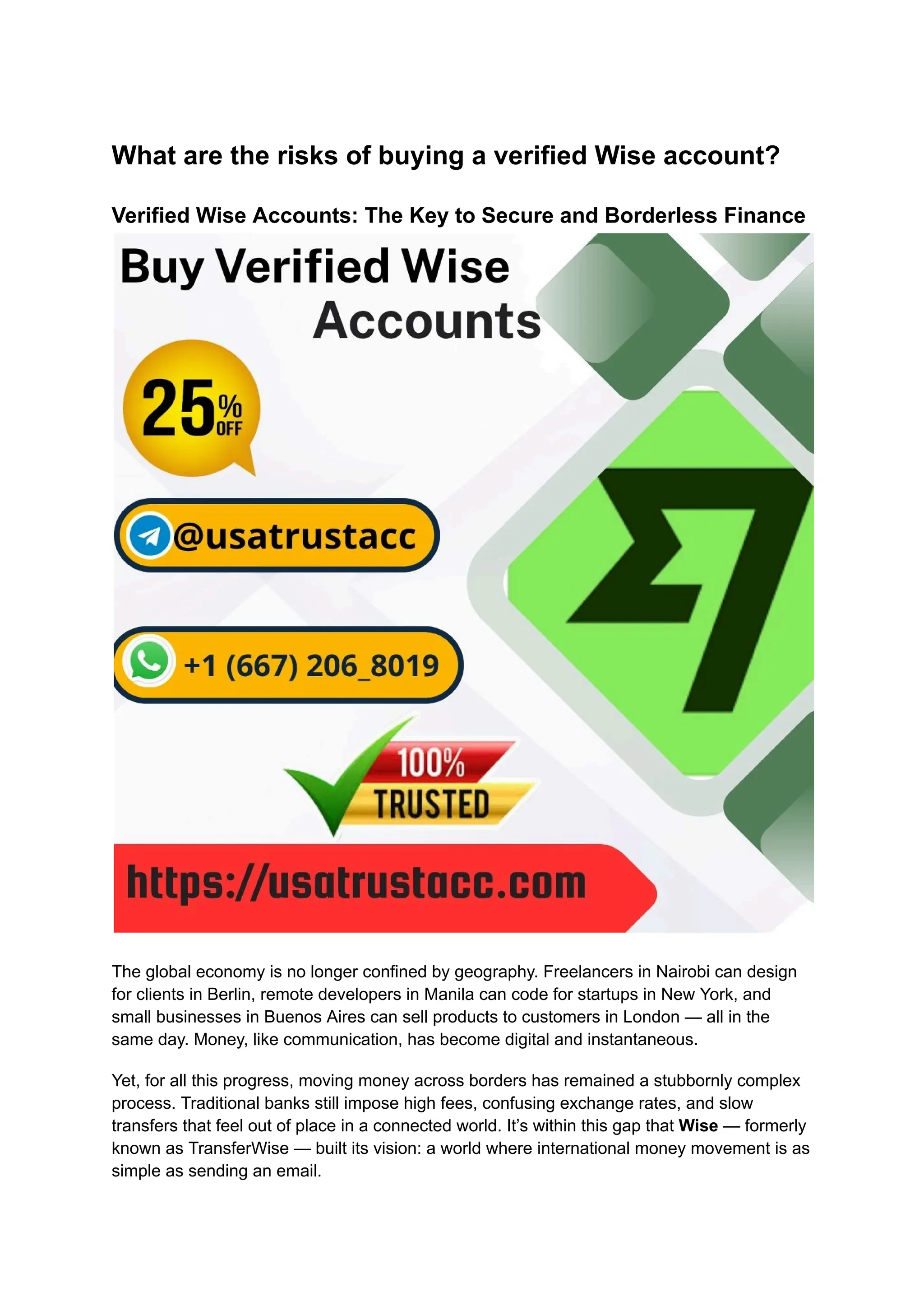 What are the risks of buying a verified Wise account_.pdf