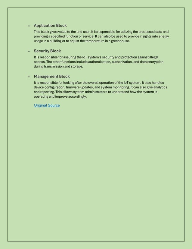 What are the roles of Building and Functional Blocks of IoT.pdf