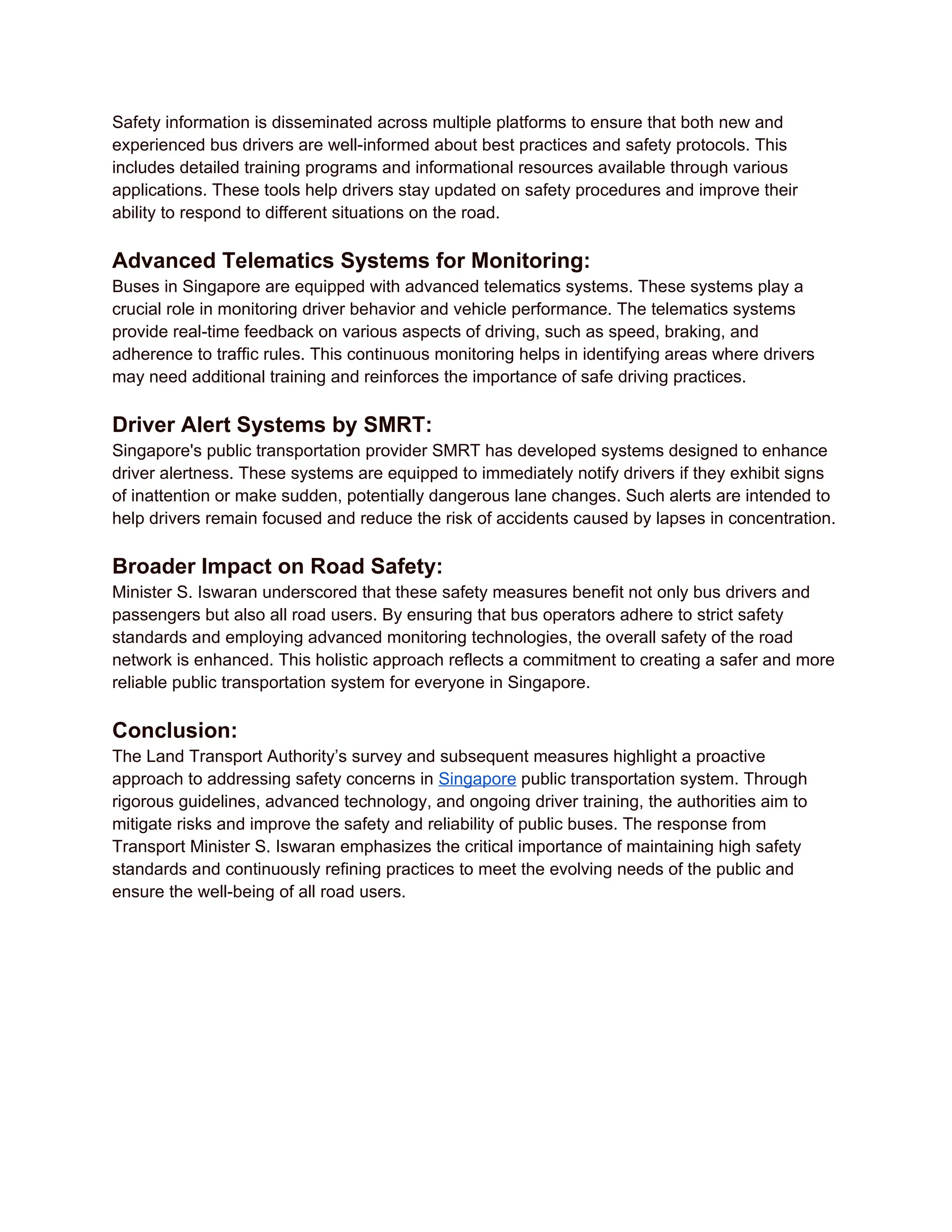 what are the Safety procedures for public buses in Singapore.docx