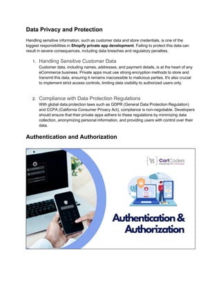 Essential Security Practices for Shopify Private App Development | PDF