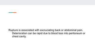 What Are The Signs And Symptoms Of An Abdominal Aortic Aneurysm? | PPT