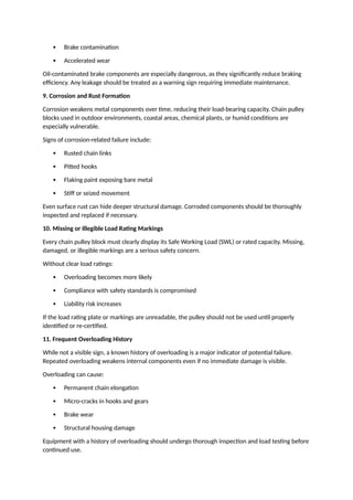What Are the Signs of Chain Pulley Failure | DOCX