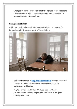 What Are The Signs Of Drugs And Alcohol Addiction | PDF