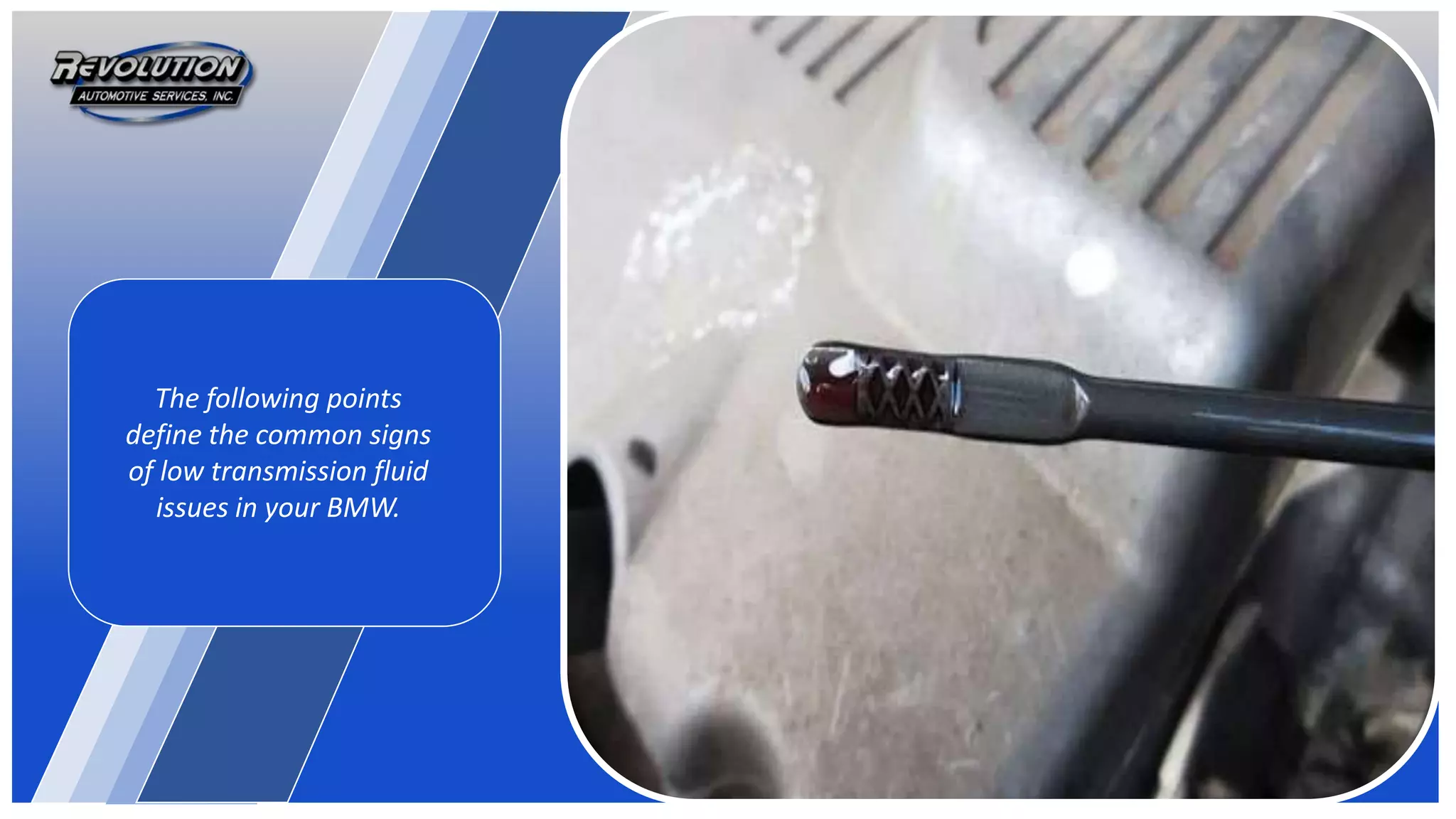 What are the Signs of Low Transmission Fluid in your BMW | PPTX