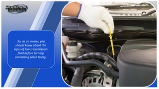What are the Signs of Low Transmission Fluid in your BMW | PPTX
