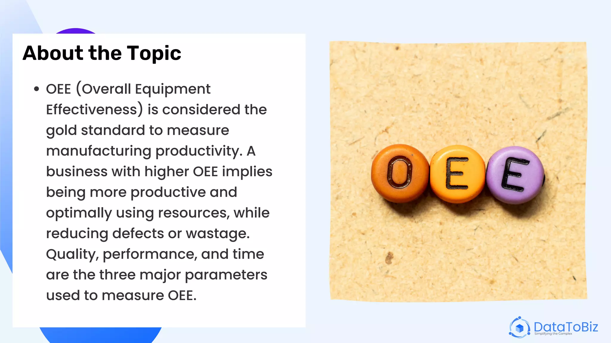 What are the Six Big Losses in OEE? - By DataToBiz | PDF