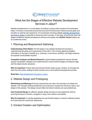 What Are the Stages of Effective Website Development Services in Jaipur.pdf