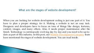 What are the Stages of Website Development? | PPT
