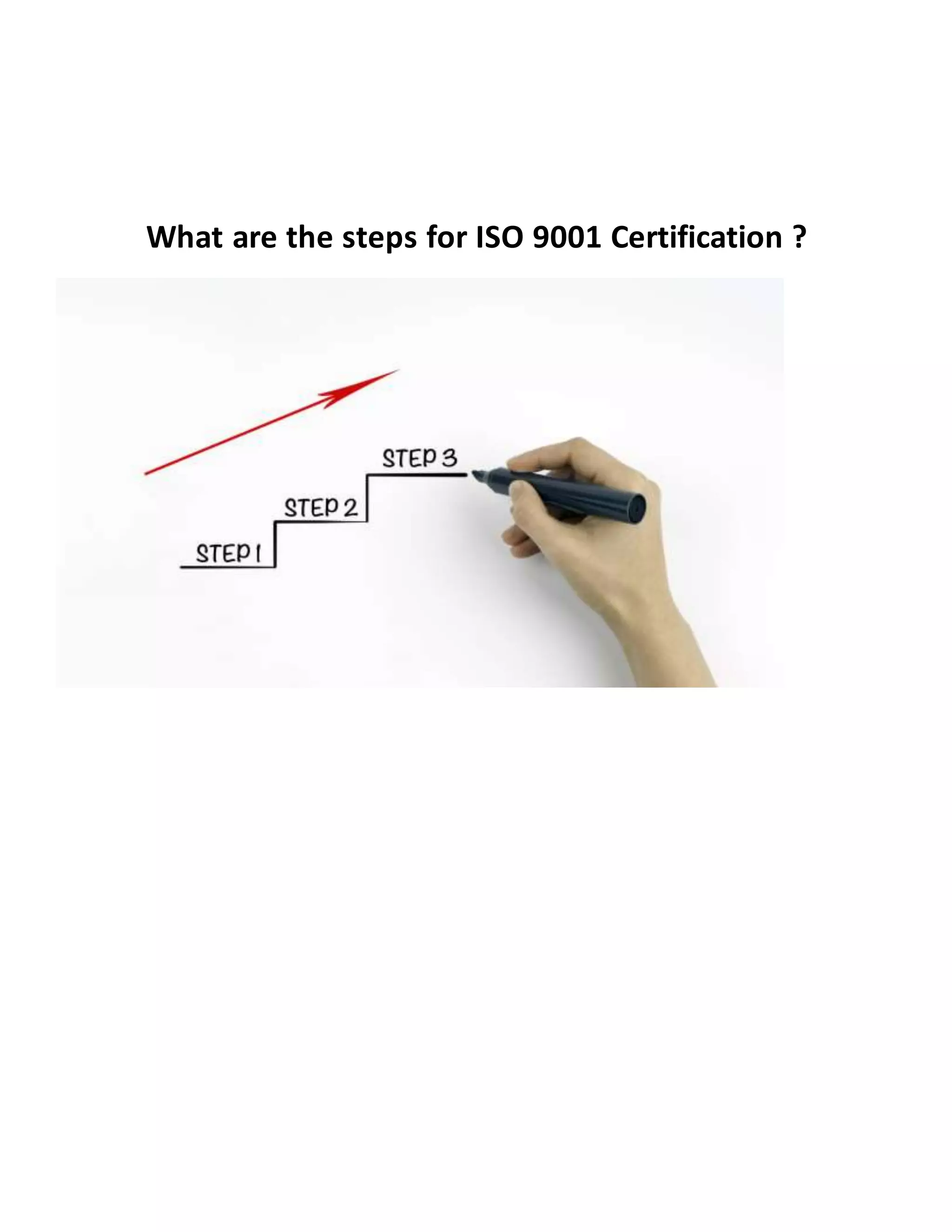 What are the steps for ISO 9001 Certification | DOCX