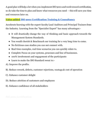 What are the steps for ISO 9001 Certification | DOCX