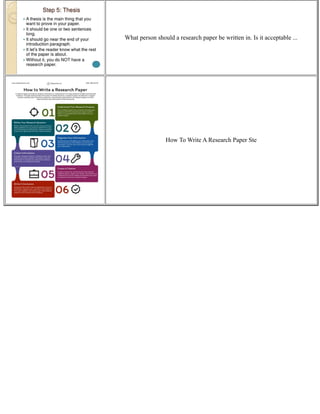 What Are The Steps To Writing A Research Paper | PDF