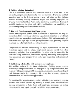 What are the Strategies for success in Labour hire_RMK Labour Hire.docx