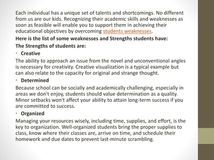 Most Common Students Weaknesses| Overcome Weaknesses with Simple ...