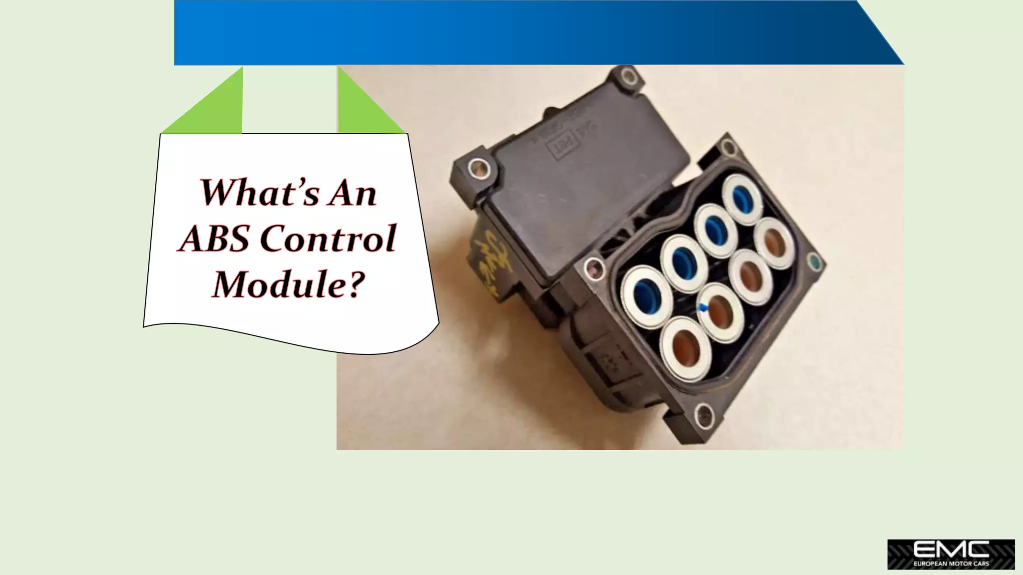 What are the Symptoms of a Bad ABS Module in your Porsche 911 | PPT