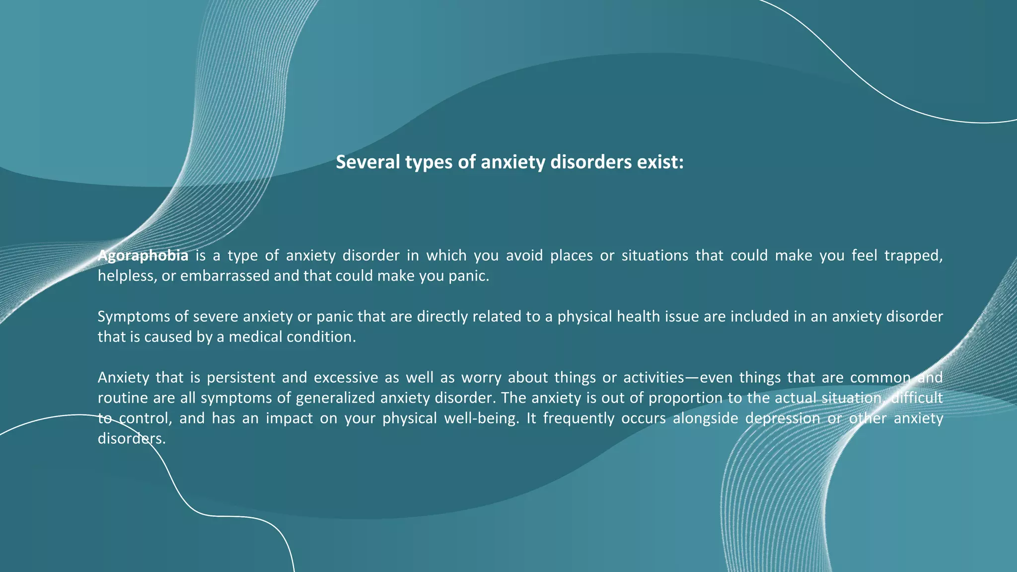 What are the Symptoms of Anxiety disorder | PPTX