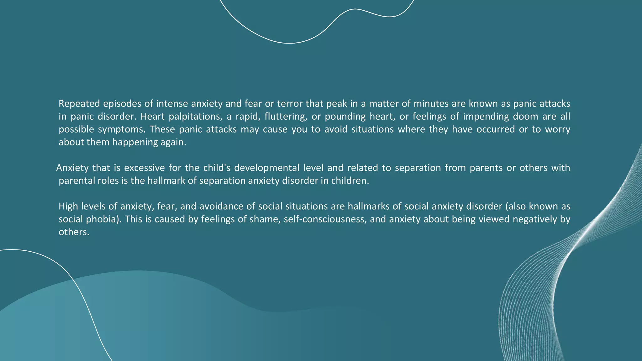 What are the Symptoms of Anxiety disorder | PPTX