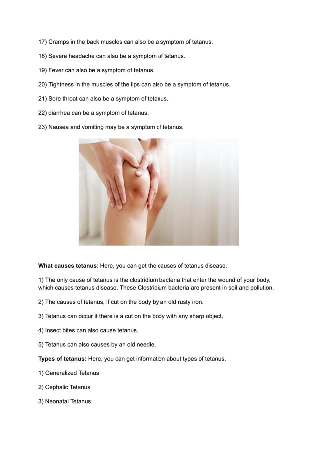 What are the symptoms of tetanus.pdf