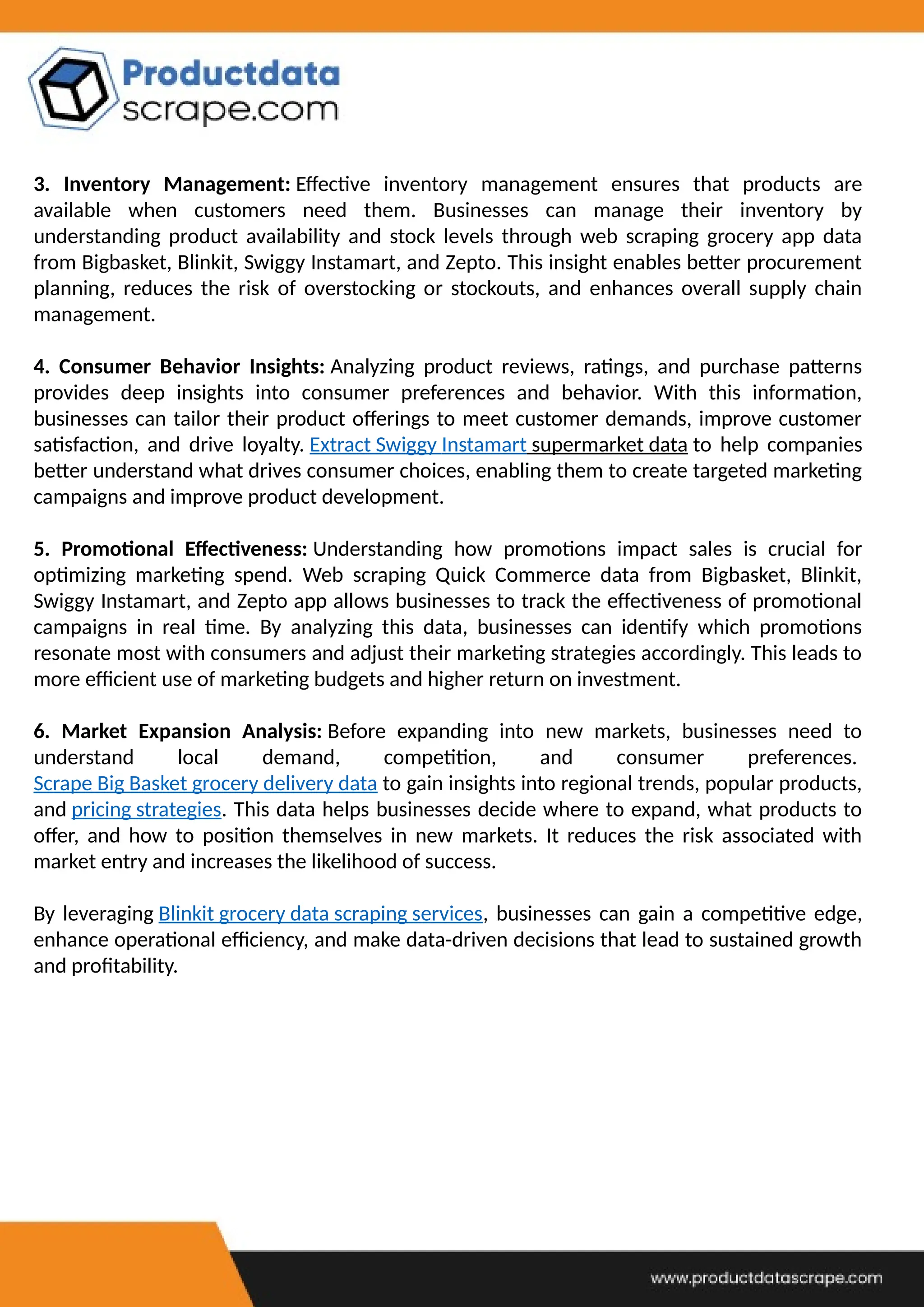 BigBasket, Blinkit, Instamart, & Zepto App Scraping - Techniques | PPTX