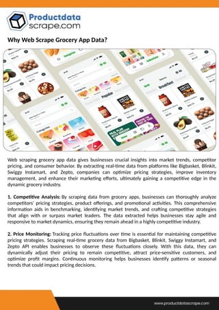 BigBasket, Blinkit, Instamart, & Zepto App Scraping - Techniques | PPTX