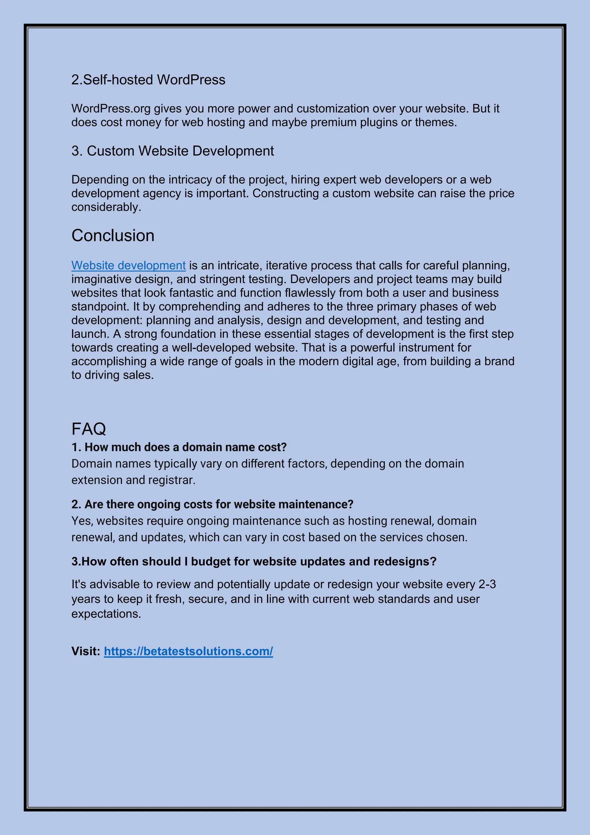 What are the Three Main Stages of Web Development? | PDF