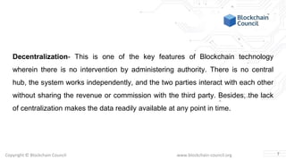 What Are The Three Pillars Of Blockchain Technology | PPTX