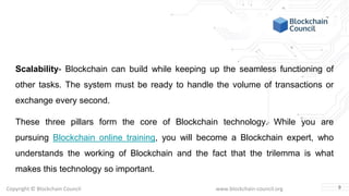 What Are The Three Pillars Of Blockchain Technology | PPTX