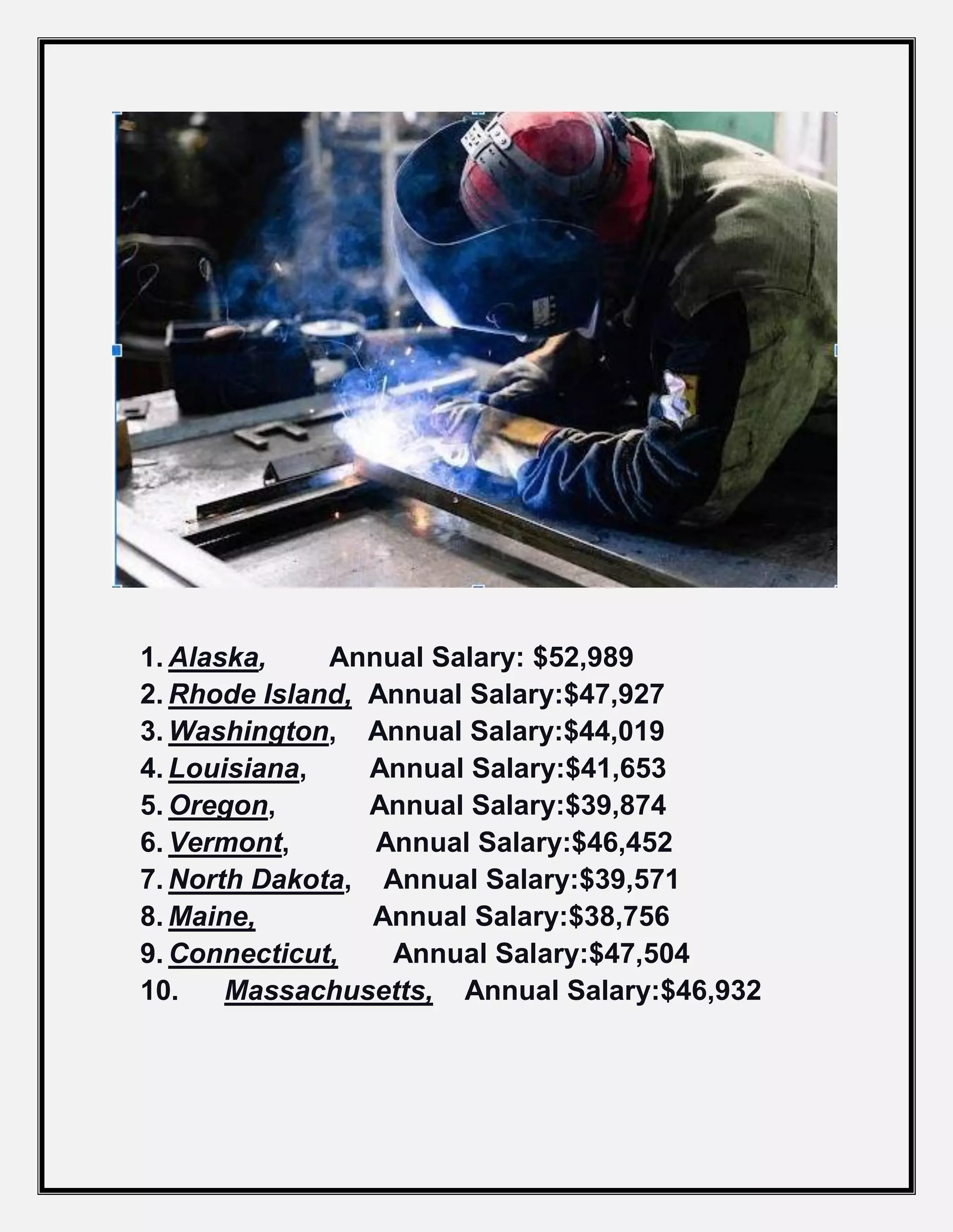 Welder’s Salary: What are their work and requirements? | PDF