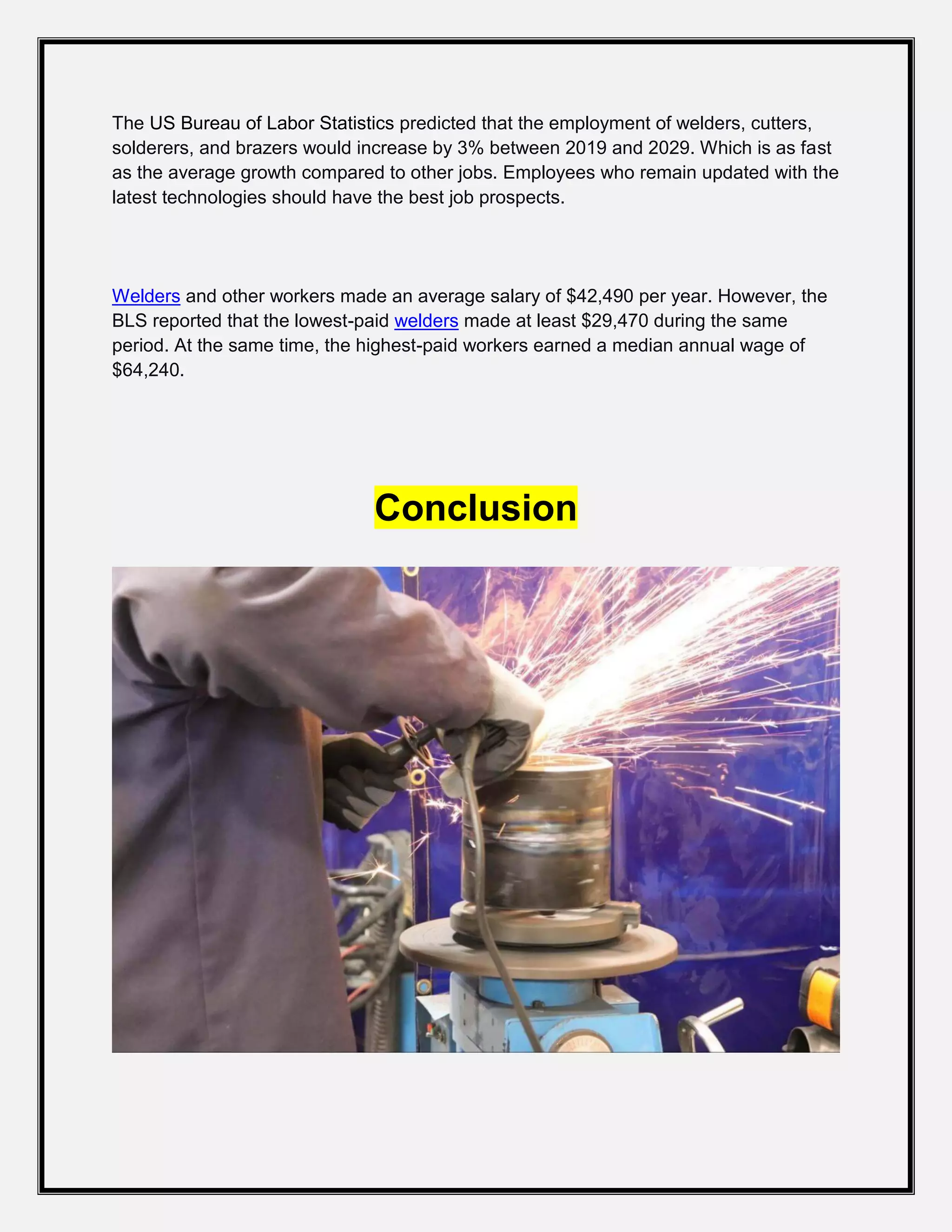 Welder’s Salary: What are their work and requirements? | PDF