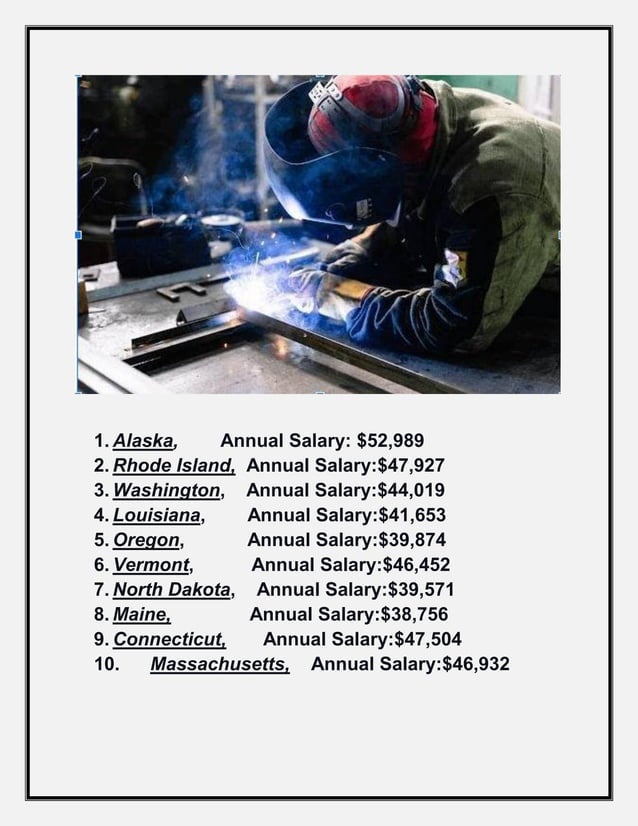 Welder’s Salary: What are their work and requirements? | PDF