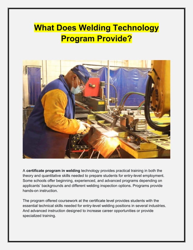 Welder’s Salary: What are their work and requirements? | PDF