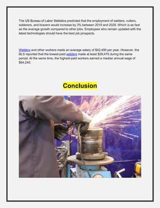 Welder’s Salary: What are their work and requirements? | PDF