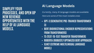 What are the Top AI Language Models | PPT