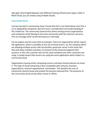 What are the types of cloud computing | PDF | Cloud Computing | Internet