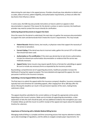 What Are the Types of Denials in Medical Billing? | PDF