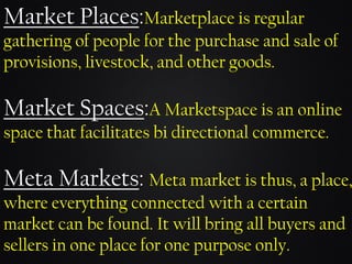 What are the types of market | PDF