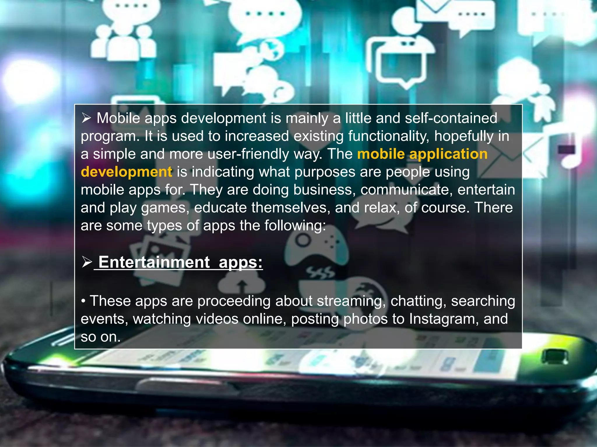 What are the types of mobile app development | PPT