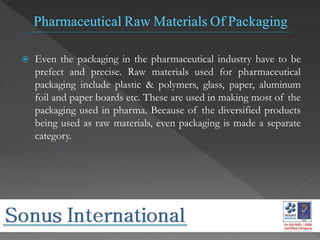 What Are The Types Of Pharmaceutical Raw Materials? | PPTX